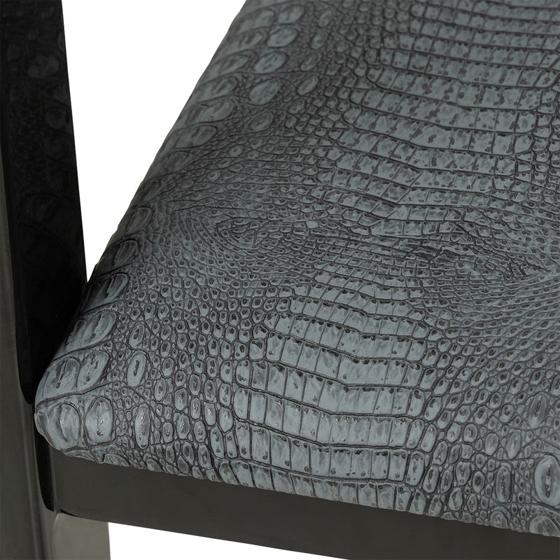 St. Germain Dining Chair in Faux Croc Fabric - ModShop
