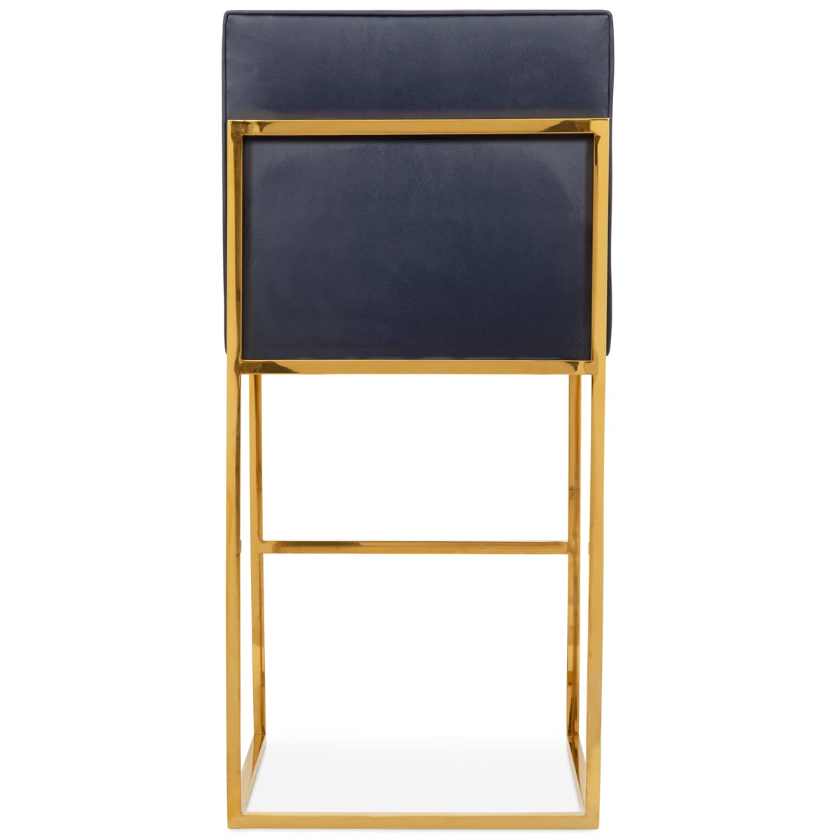 007 Barstool - Grey Faux Leather with Channel Tufting - ModShop