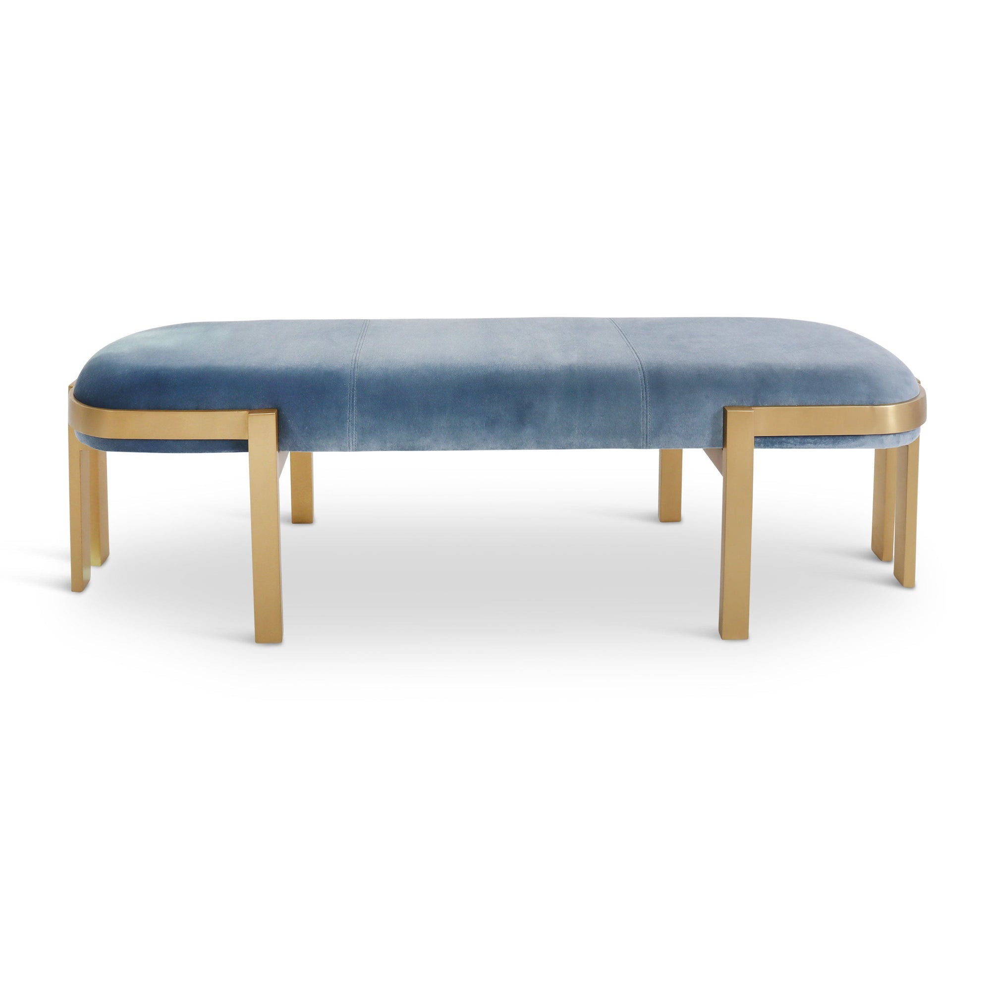 Bogota Bench in Harbor Velvet - ModShop