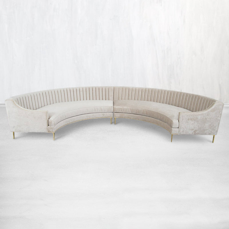 Circle Sectional with Channel Tufting - ModShop