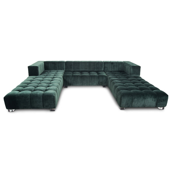 Delano Modular U-Sectional - Hunter Velvet Upholstery - ModShop