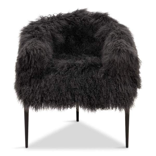 Harry Dining Chair - Mongolian Fur Dining Chair - ModShop