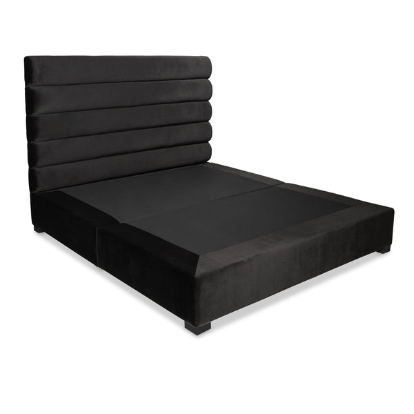Milan Bed in Black Velvet - ModShop