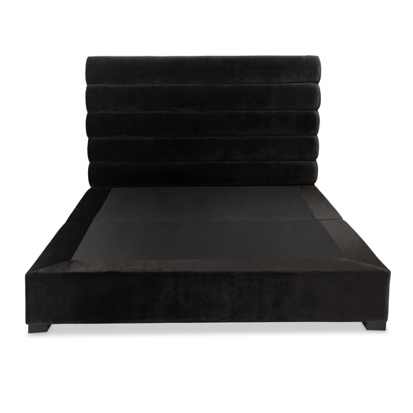 Milan Bed in Black Velvet - ModShop