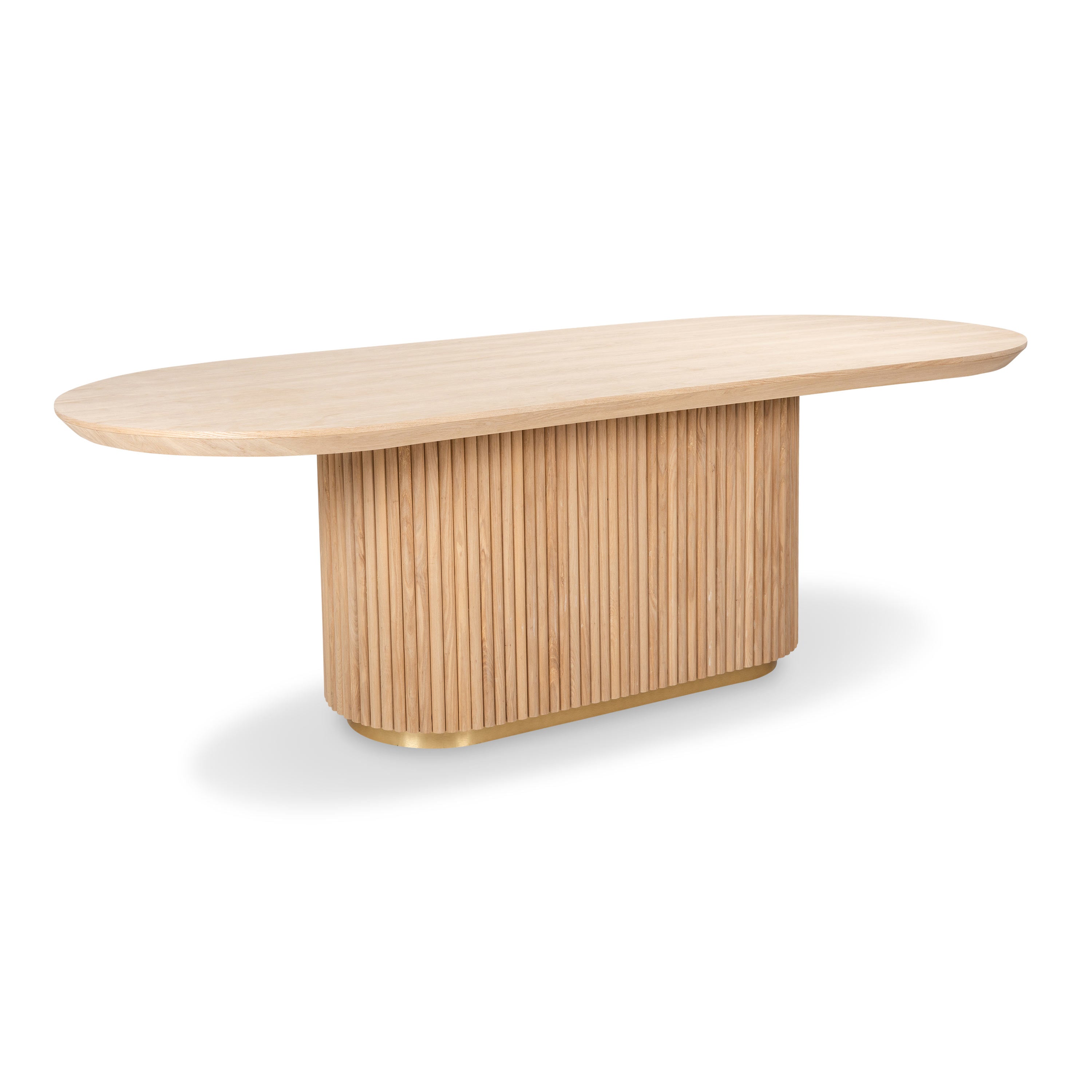Ubud Oval Dining Table in Ash Wood - ModShop