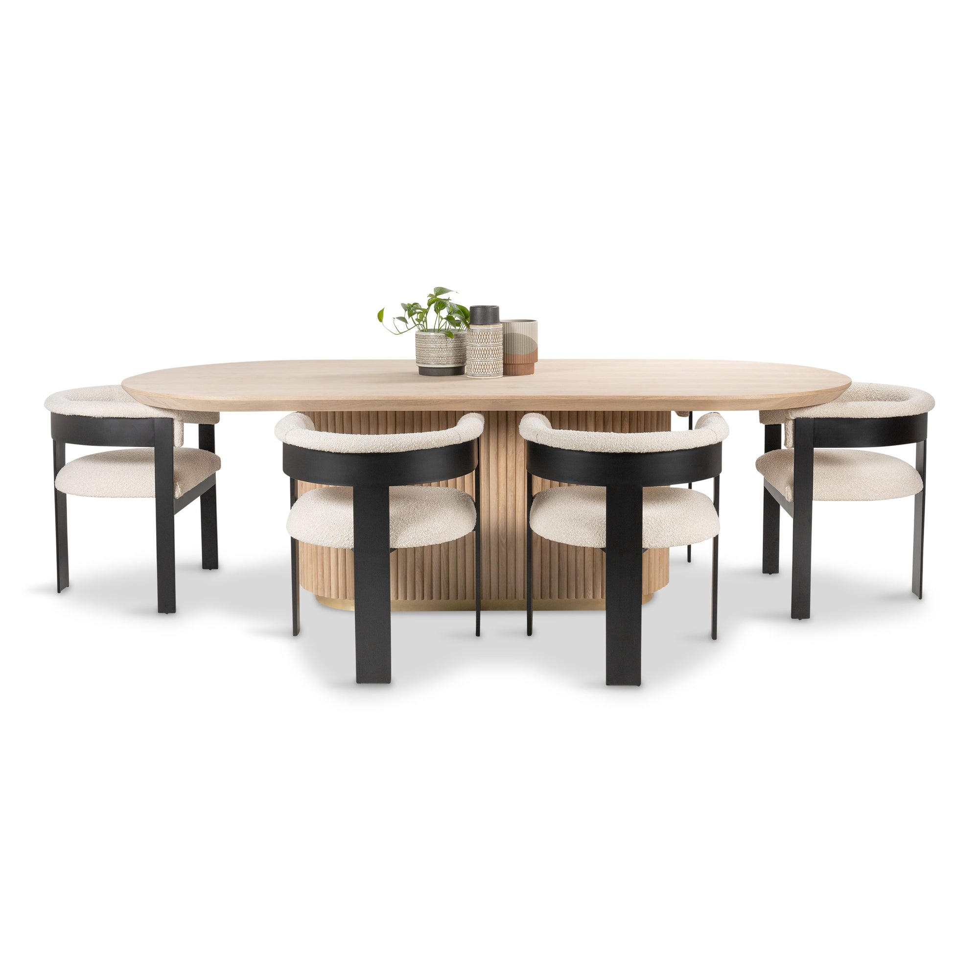 Ubud Oval Dining Table in Ash Wood - ModShop